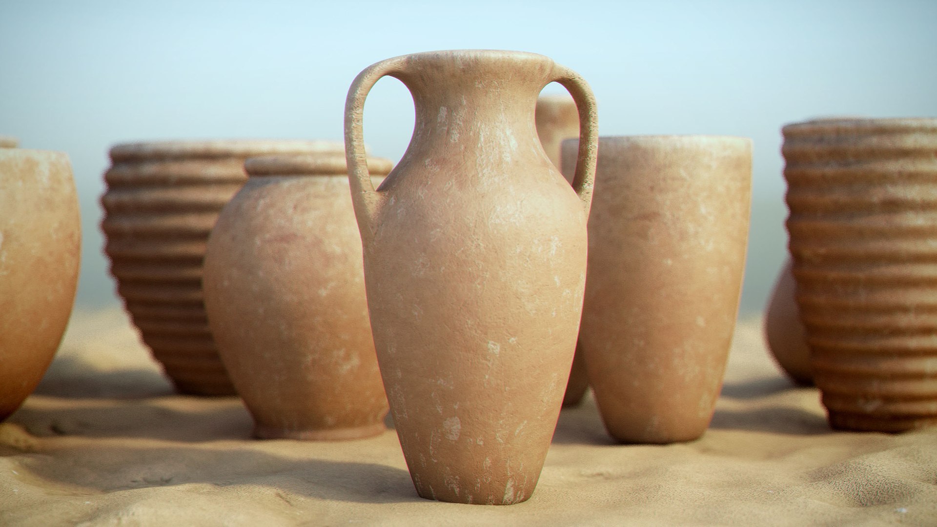 Handmade Clay Pots Model - TurboSquid 1574613