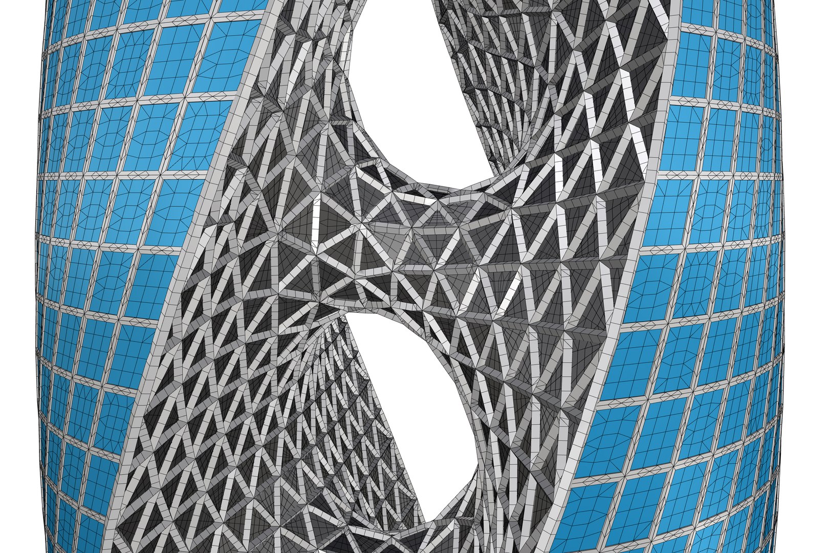 Scifi Twisted Topology Tower Model - TurboSquid 2039357