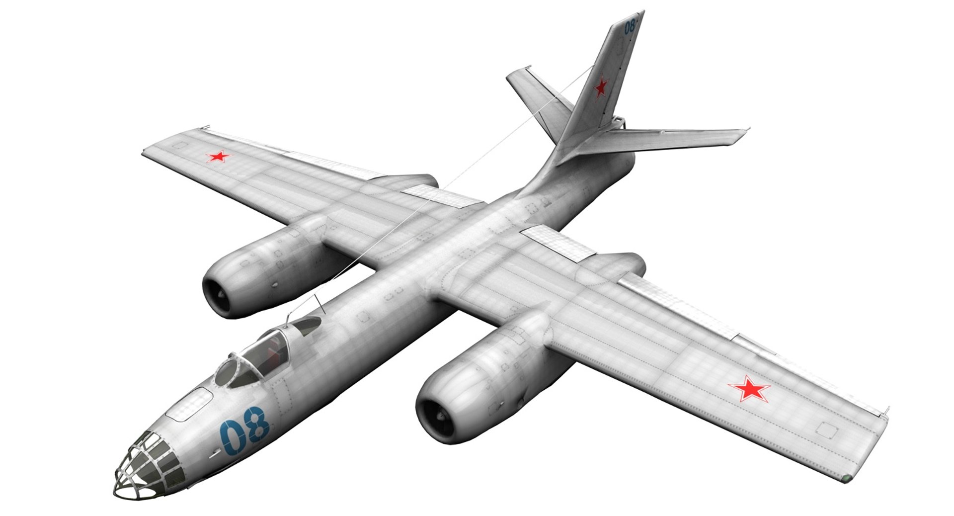 3D Ilyushin Il-28 Beagle Bomber Model - TurboSquid 1161589