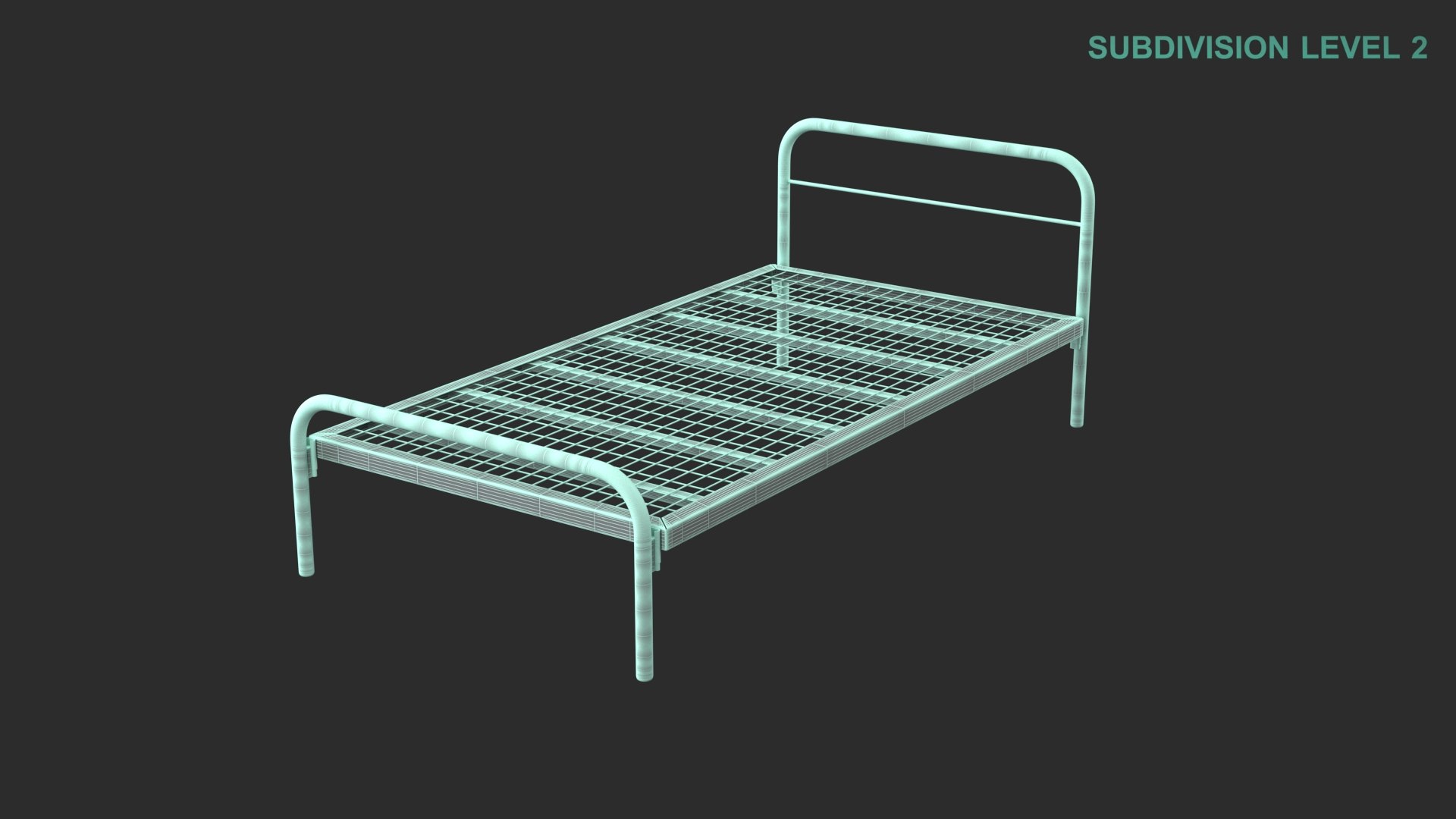 Bed Frame 3D Model - TurboSquid 1997309