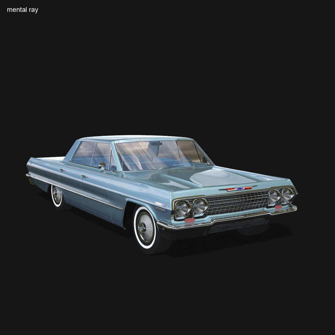 Impala Sedan 1963 3d Model