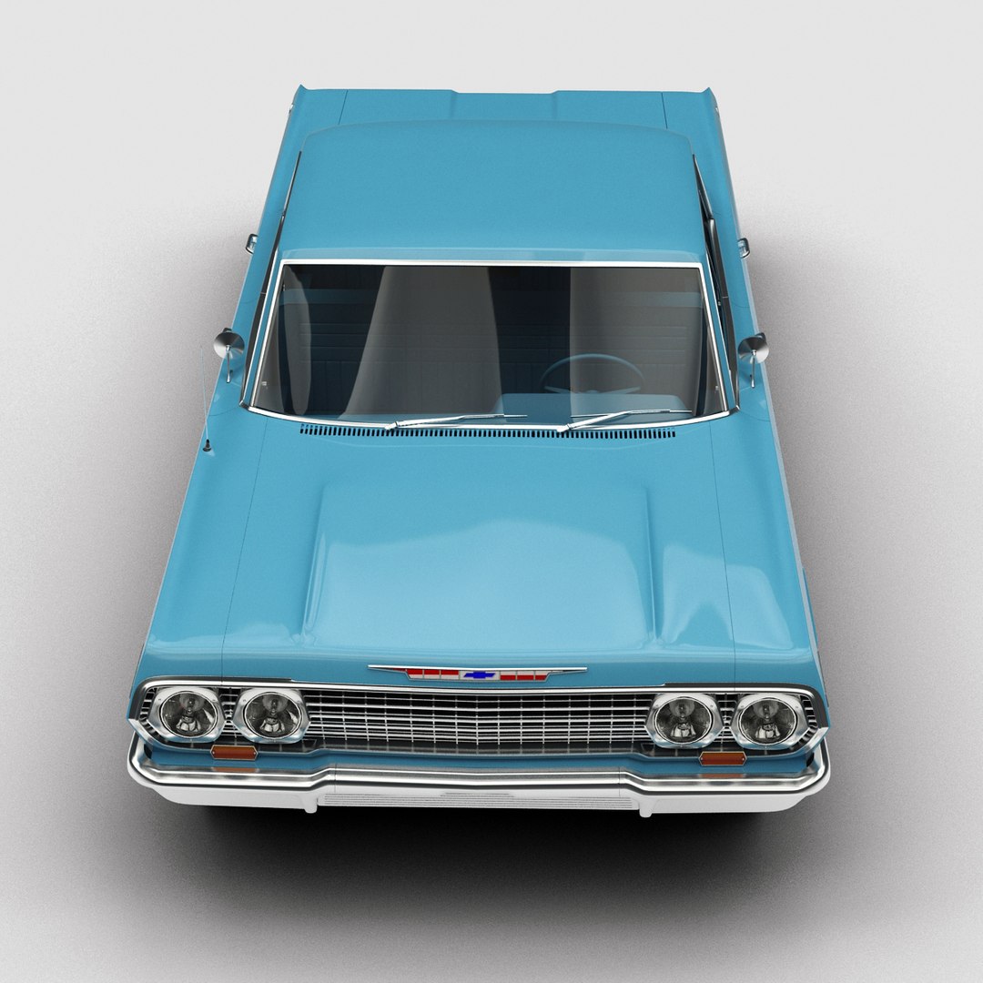 Impala Sedan 1963 3d Model