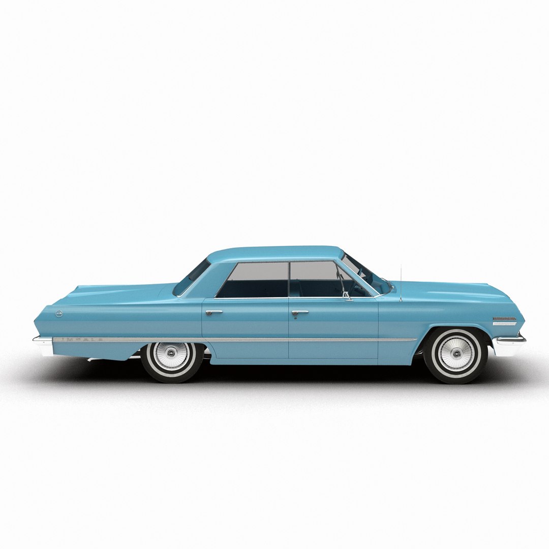 Impala Sedan 1963 3d Model