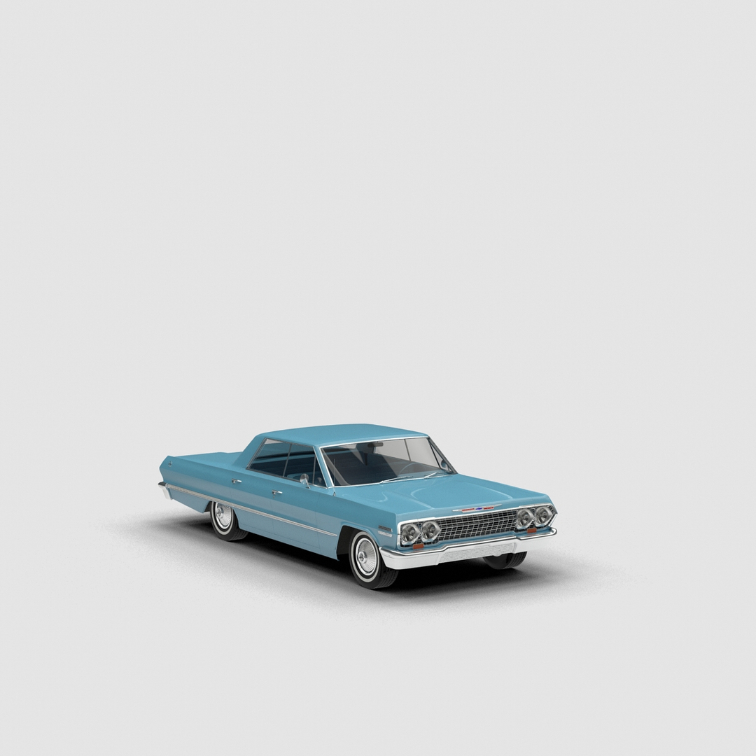 Impala Sedan 1963 3d Model