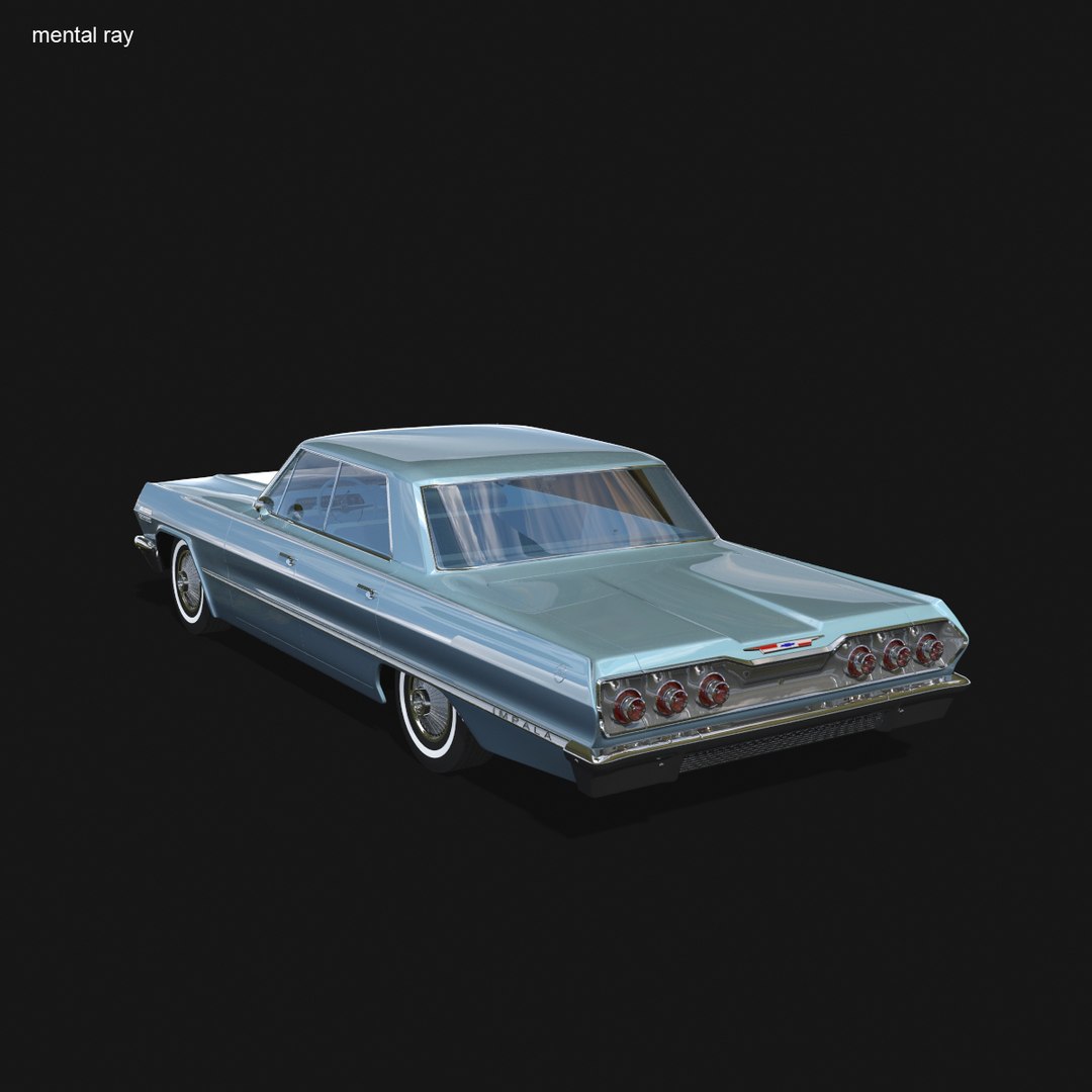 Impala Sedan 1963 3d Model