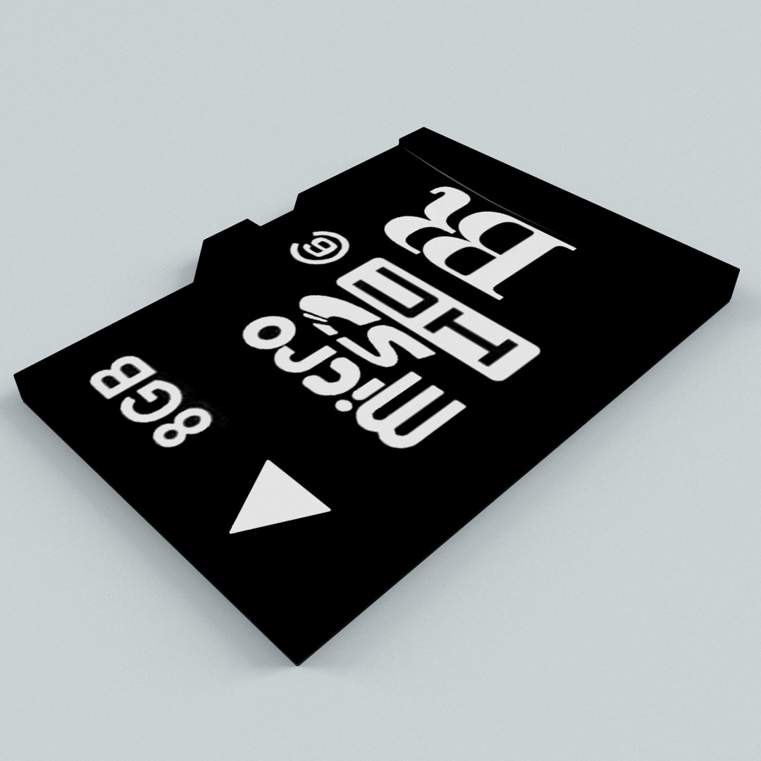3d Memory Card Micro Sd Model