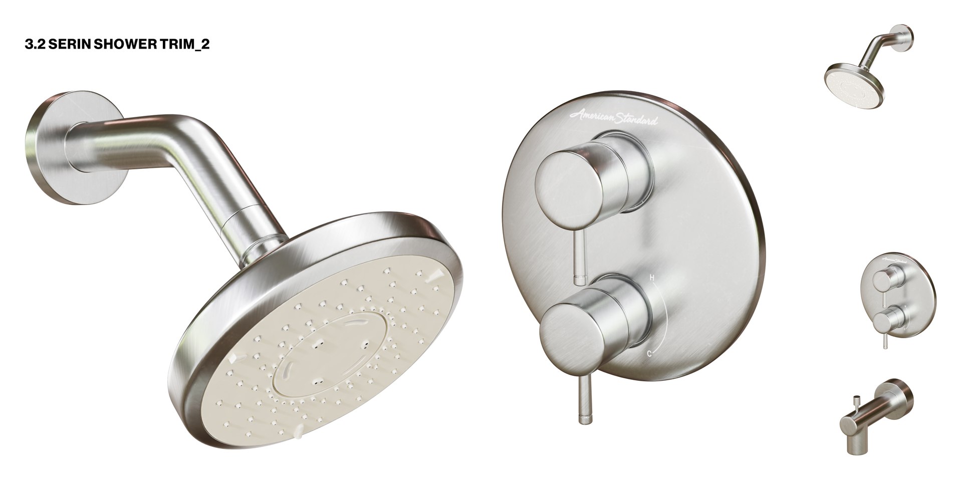 3D Bathroom And Kitchen Faucet Serin Collection Model - TurboSquid 2216139