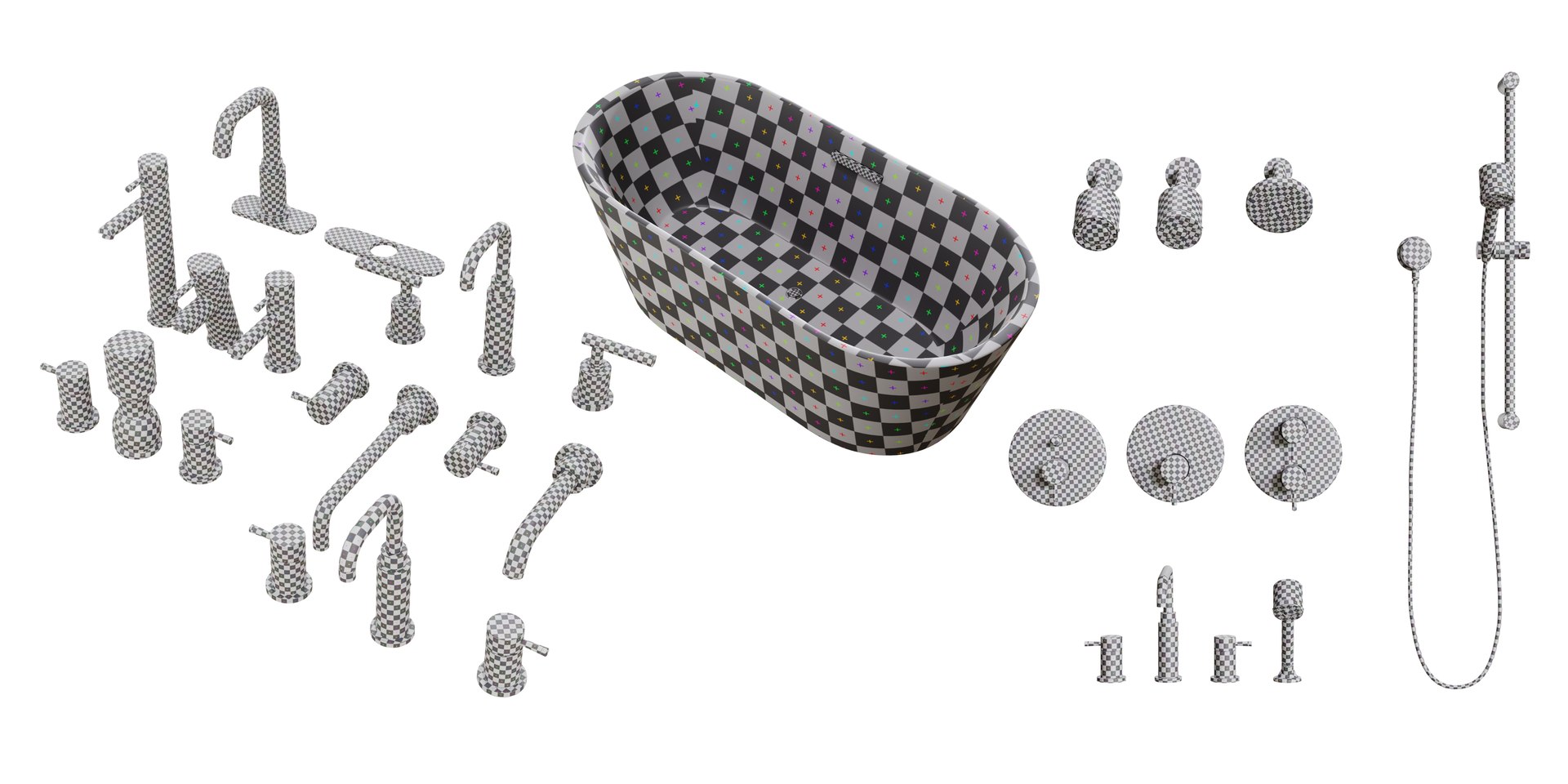 3D Bathroom And Kitchen Faucet Serin Collection Model - TurboSquid 2216139