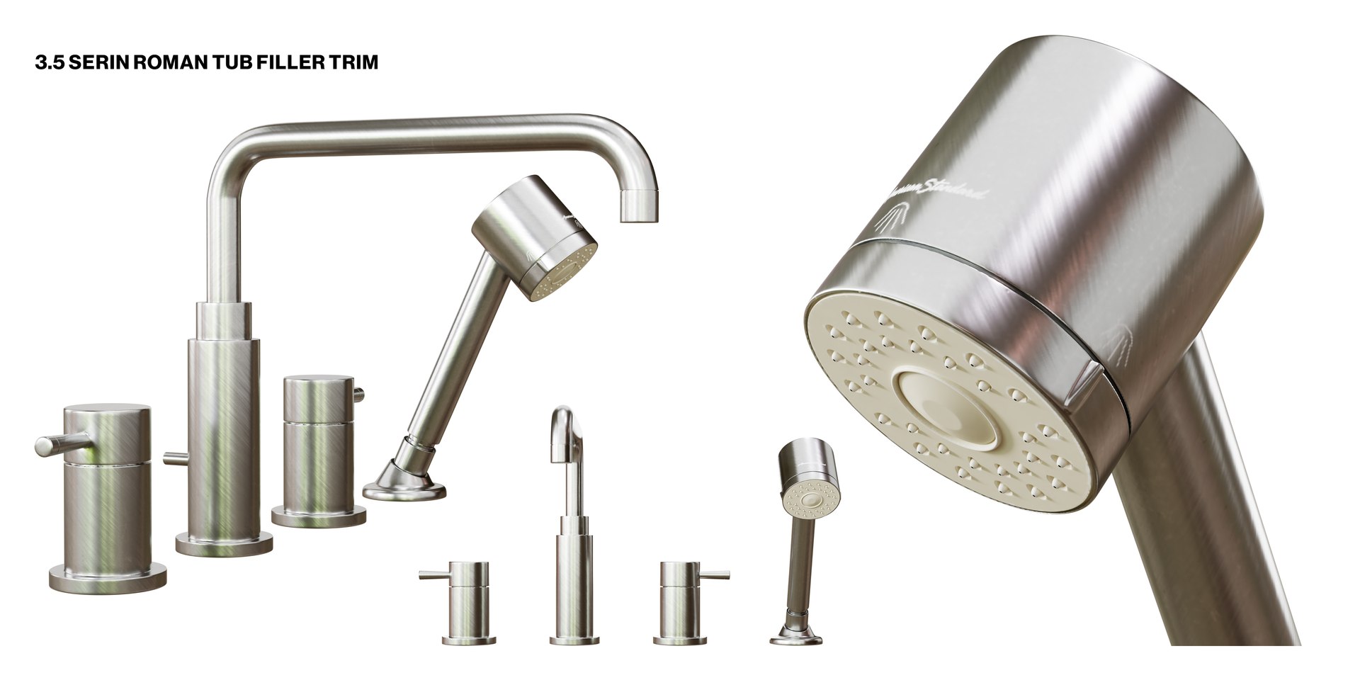 3D Bathroom And Kitchen Faucet Serin Collection Model - TurboSquid 2216139