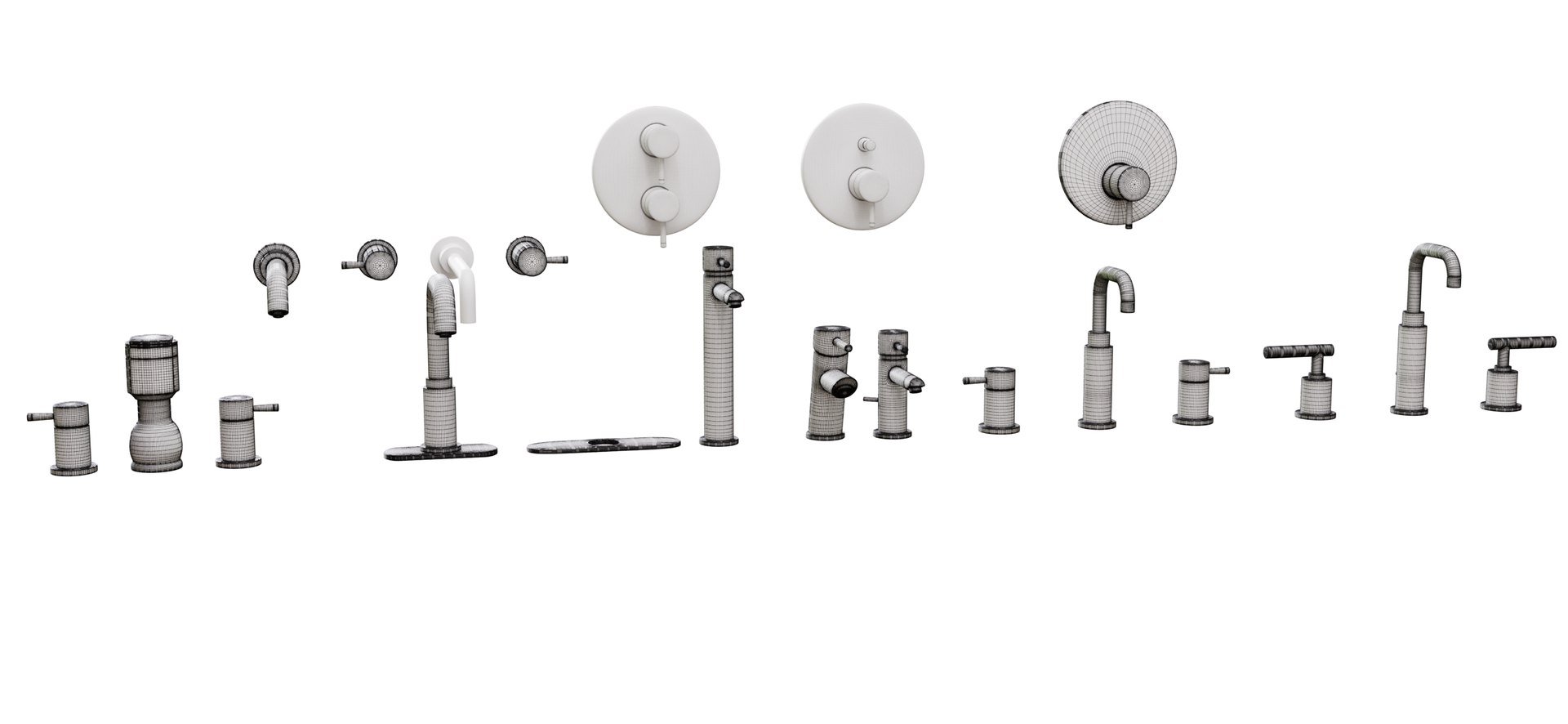 3D Bathroom And Kitchen Faucet Serin Collection Model - TurboSquid 2216139