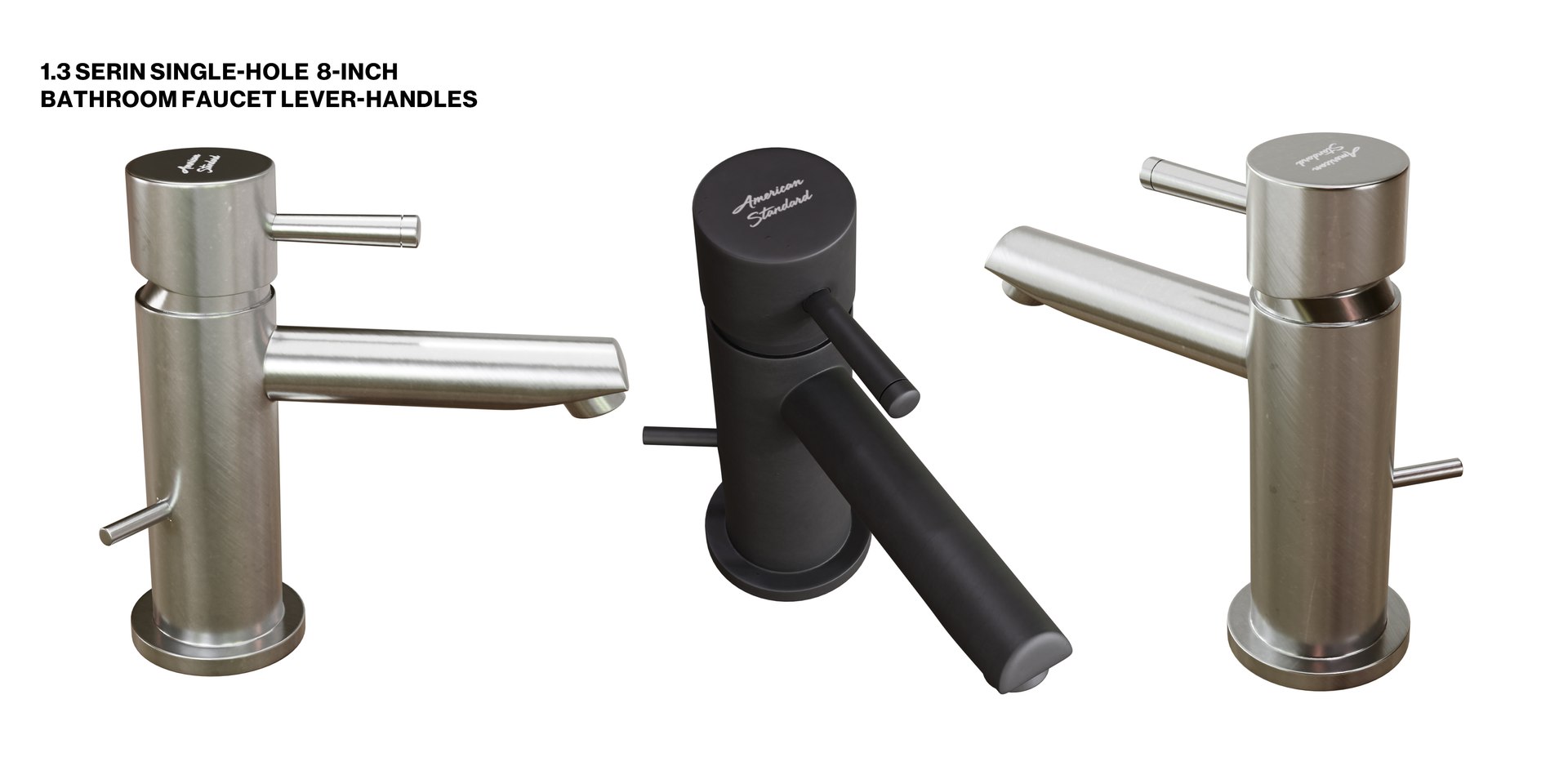 3D Bathroom And Kitchen Faucet Serin Collection Model - TurboSquid 2216139