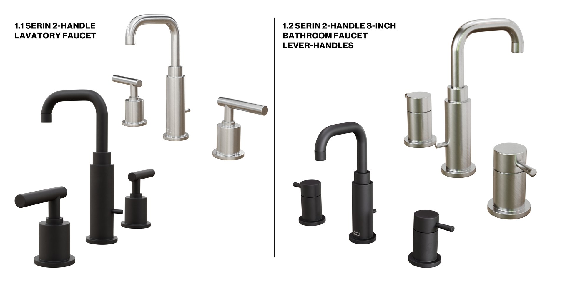 3D Bathroom And Kitchen Faucet Serin Collection Model - TurboSquid 2216139