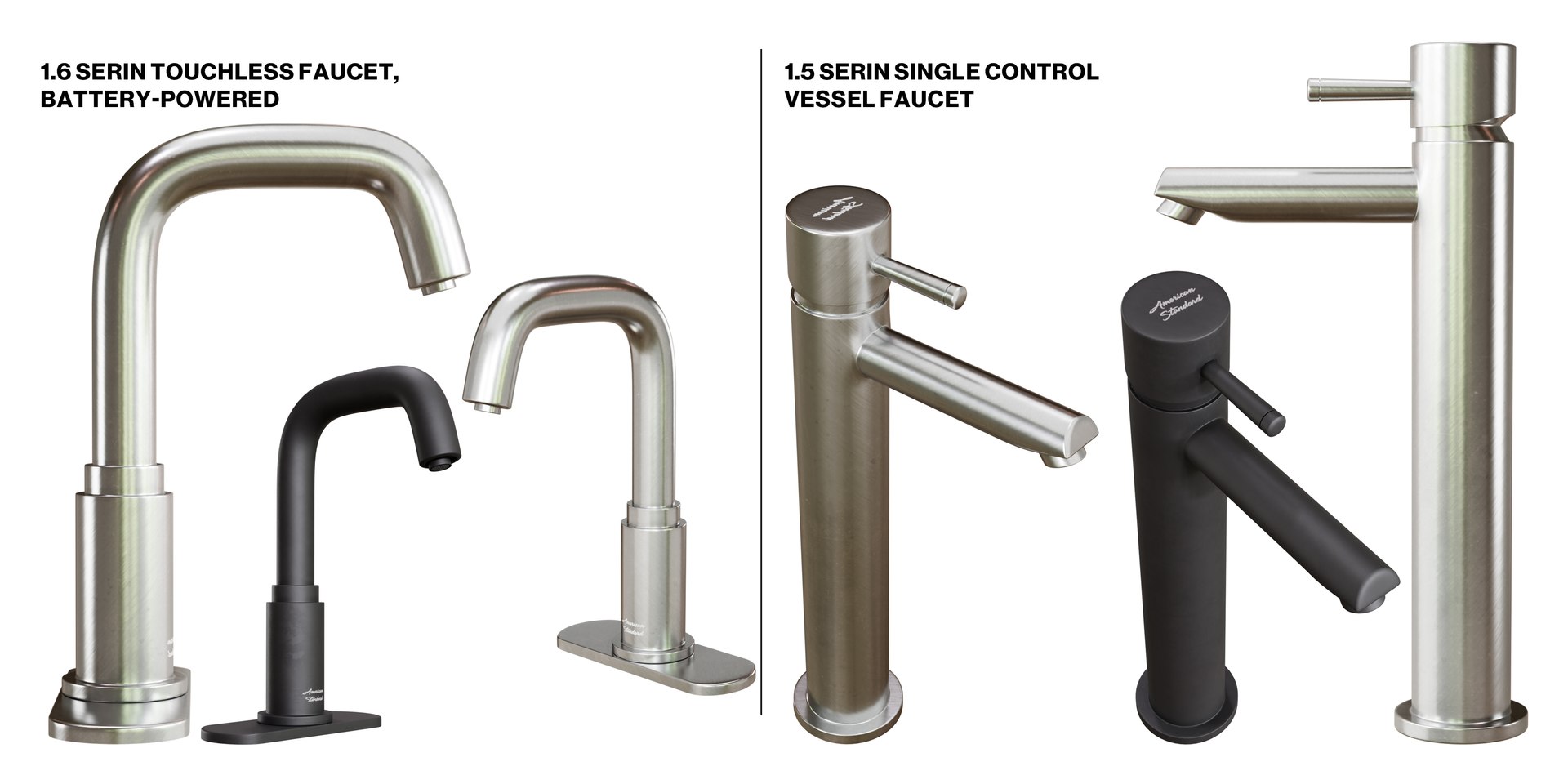 3D Bathroom And Kitchen Faucet Serin Collection Model - TurboSquid 2216139