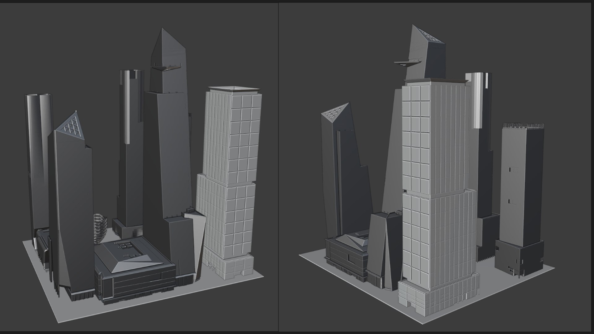 New York - Hudson Yards Building Complex Model - TurboSquid 2277308