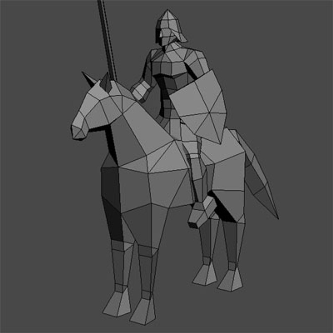 medieval characters 3d model