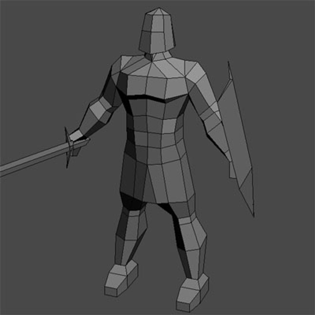 medieval characters 3d model