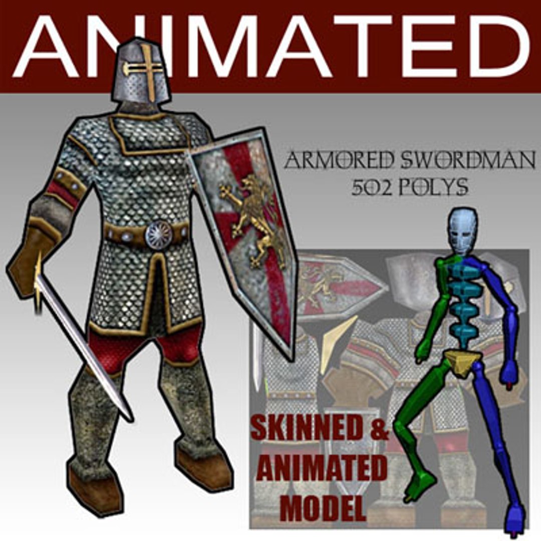 Medieval Characters 3d Model
