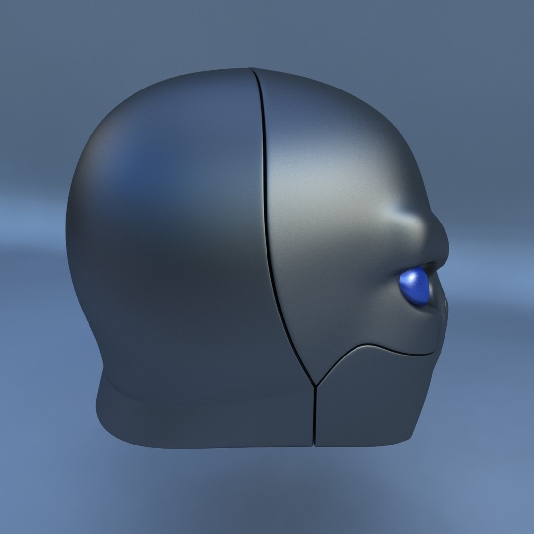 3d Model Robot Head K