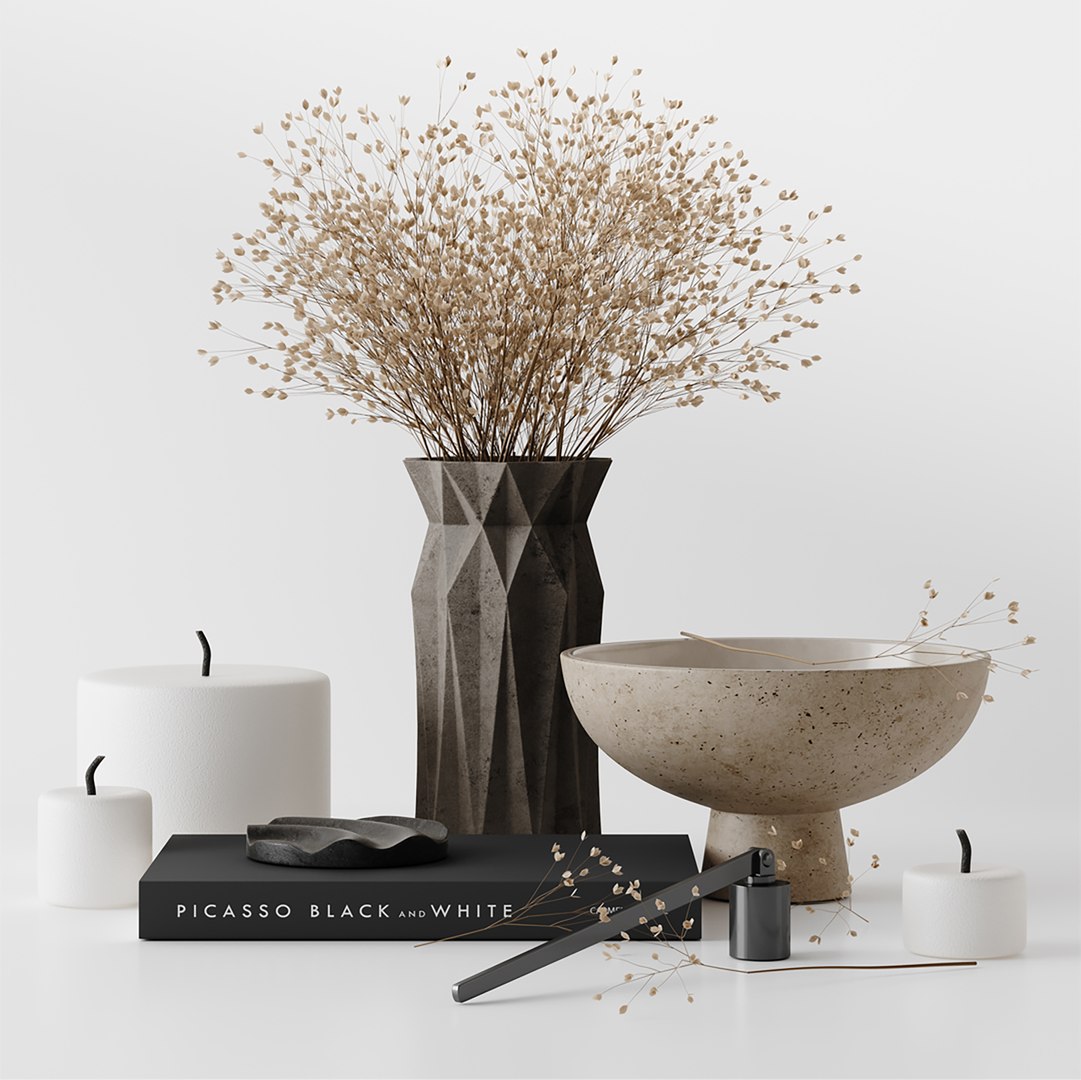 3D Model Decor Set 01 - TurboSquid 2233024