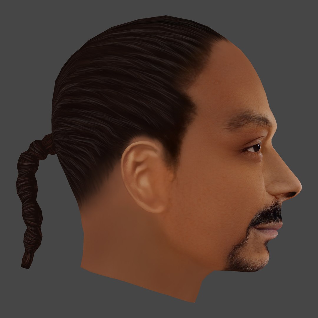 SnoopDogg Head - Low Poly Model - TurboSquid 2288807