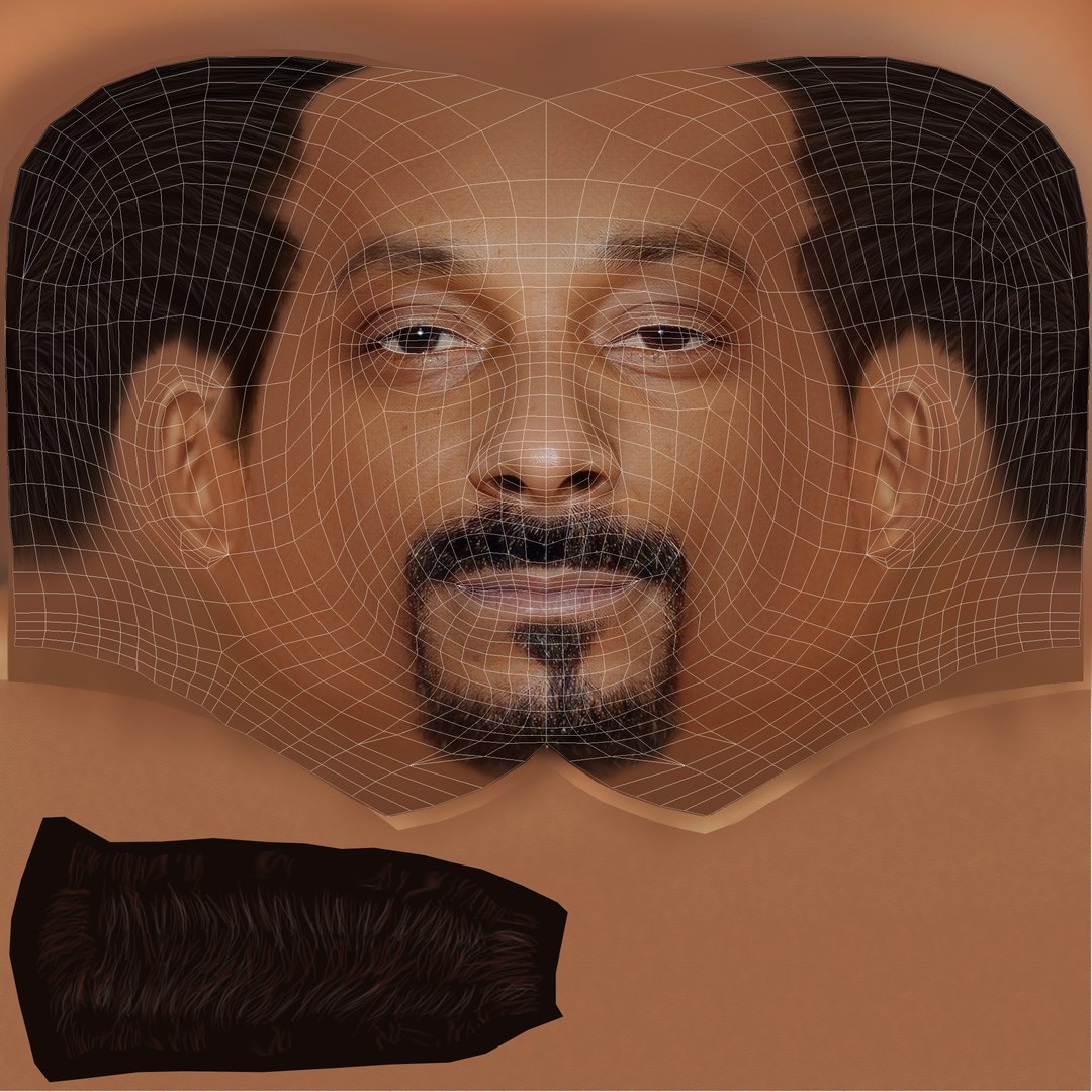 SnoopDogg Head - Low Poly Model - TurboSquid 2288807