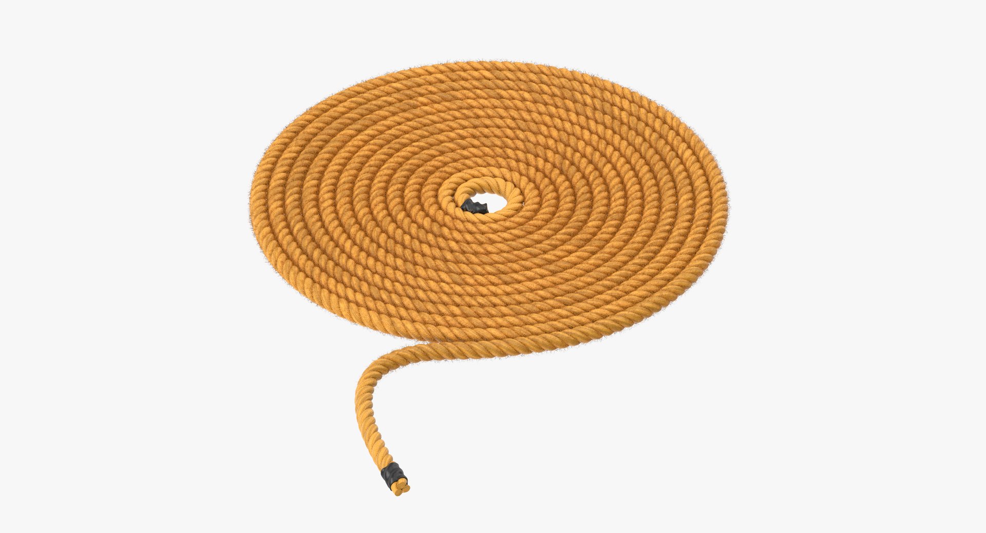 coiled rope 3d model