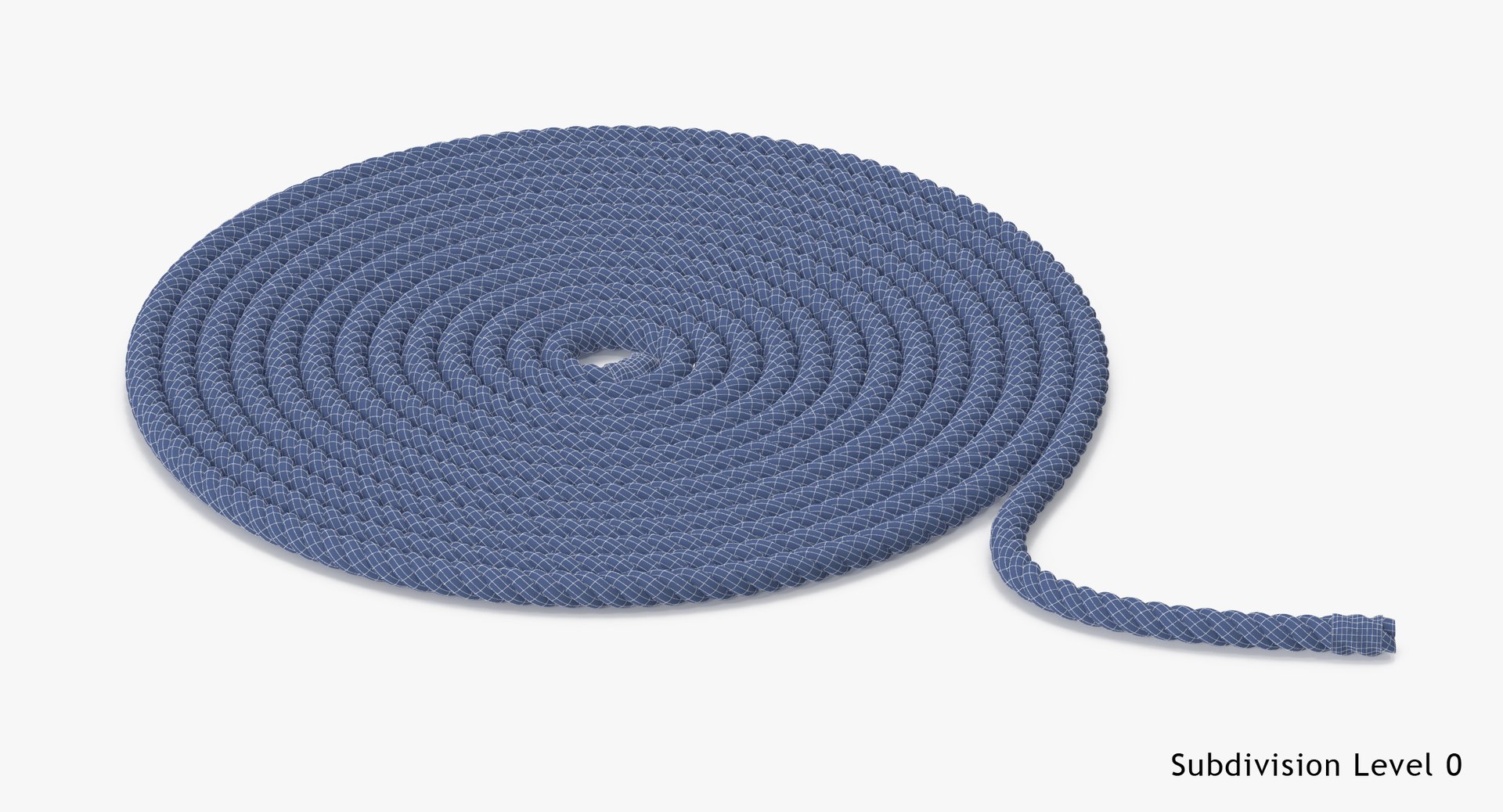 coiled rope 3d model