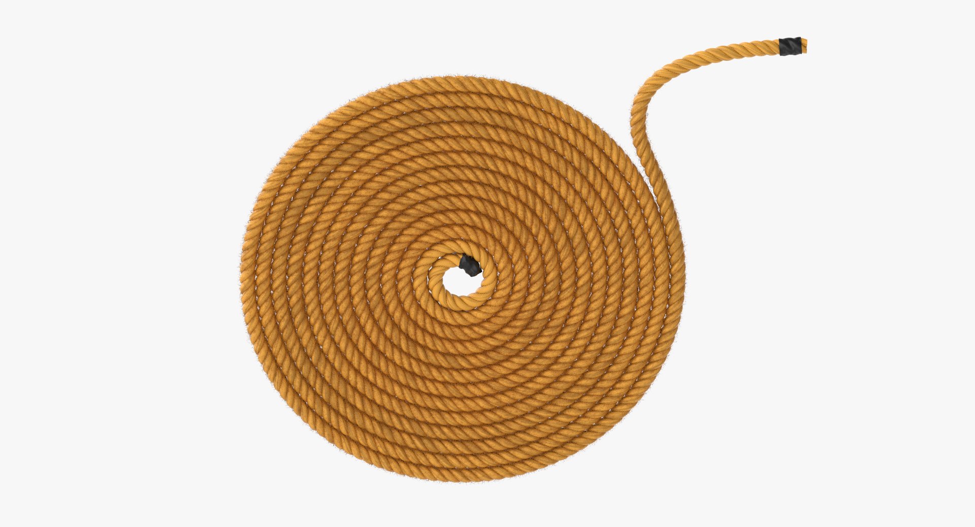 Coiled Rope 3d Model