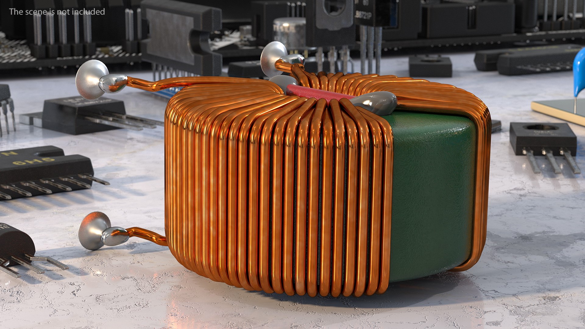 Toroidal choke coil filter 3D model - TurboSquid 1669086