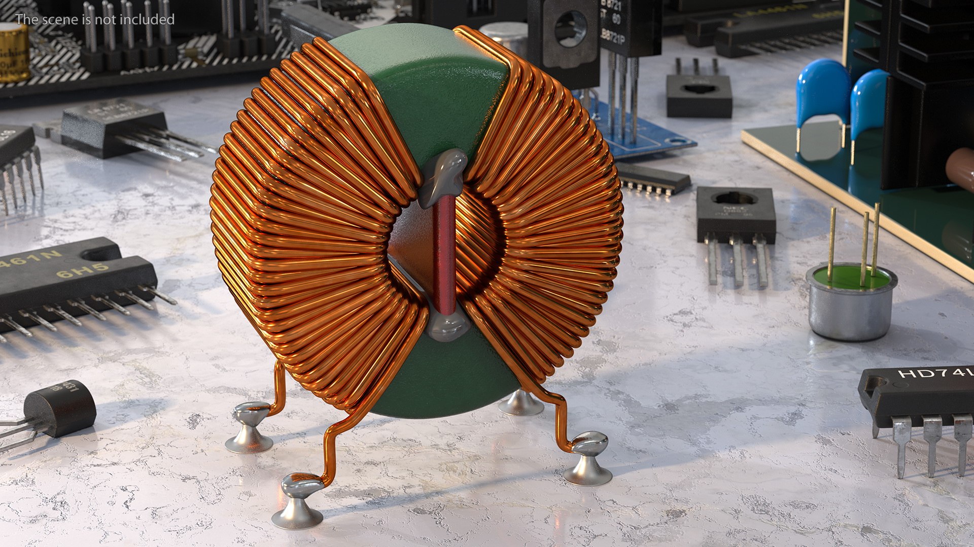 Toroidal choke coil filter 3D model - TurboSquid 1669086