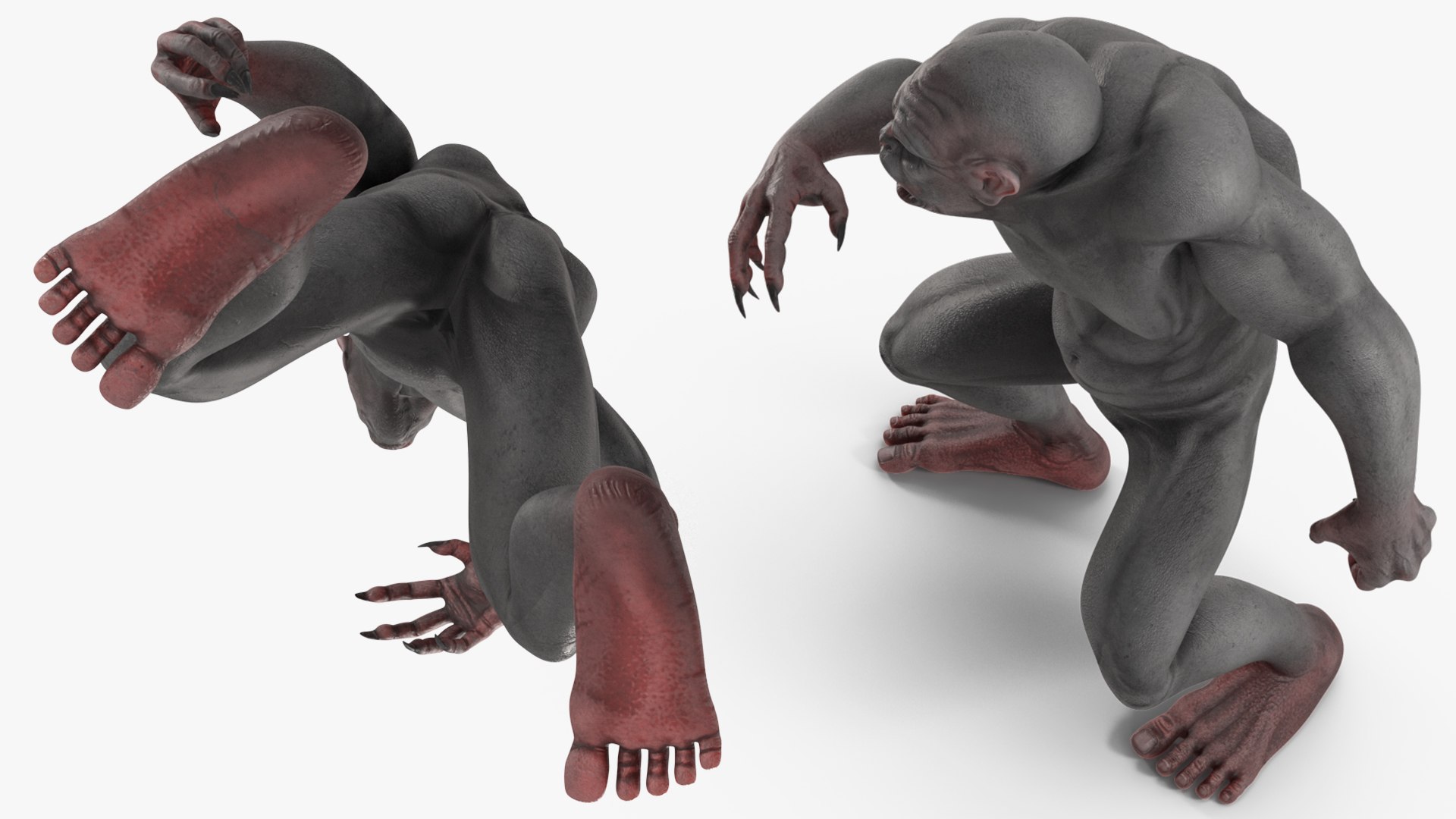 3D Grey Ogre Aggressive - TurboSquid 2006159