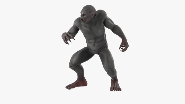 modelo 3d Ogro Gris Agresivo - TurboSquid 2006159