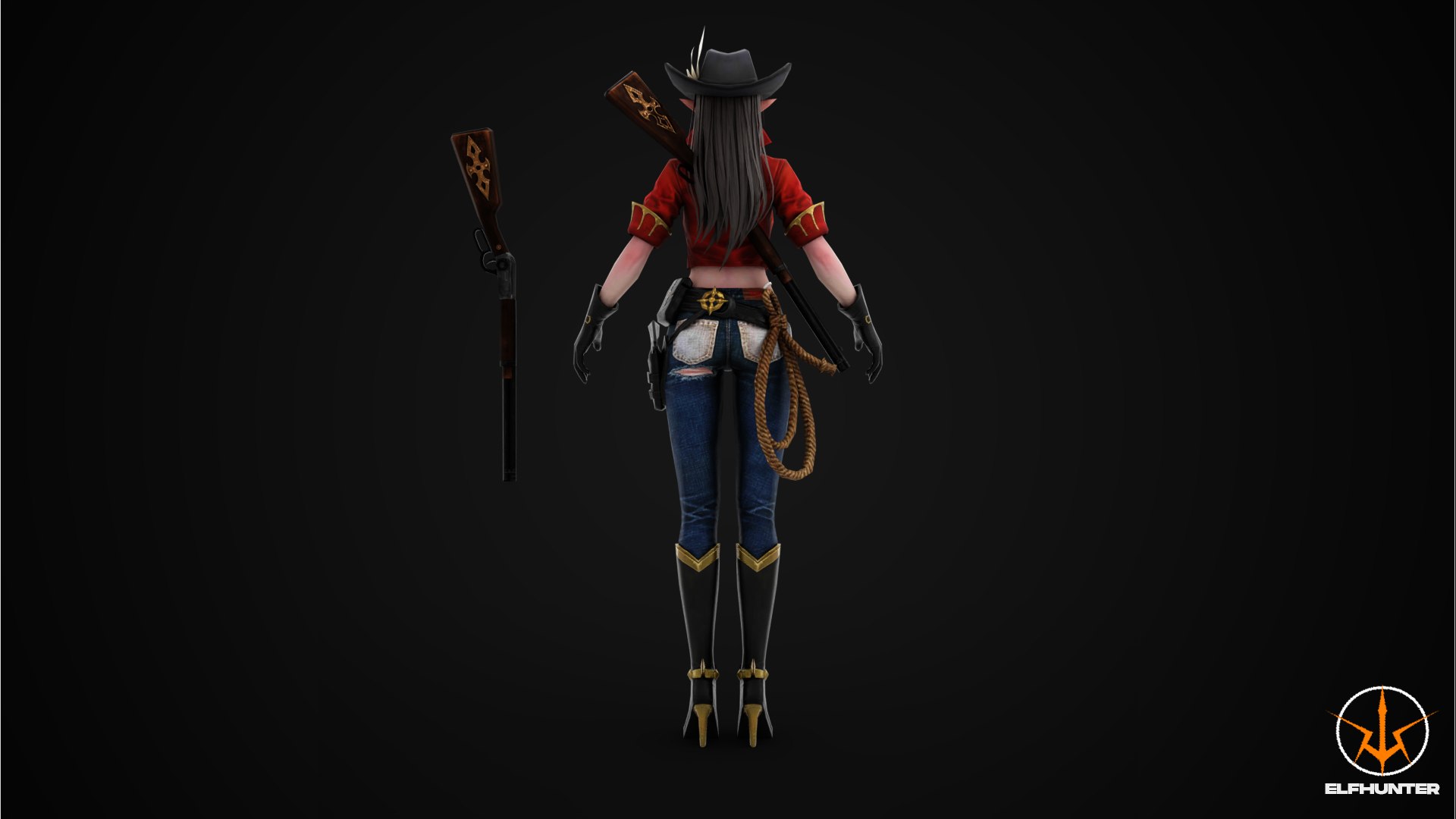 3D ELF COWBOY - TurboSquid 2089566