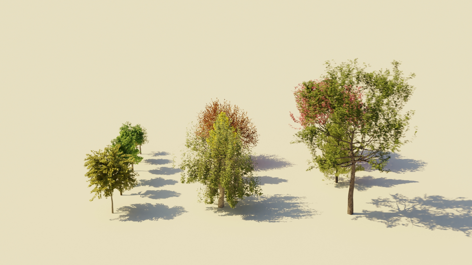 Trees Realistic Low-poly Uv 3D Model - TurboSquid 1587952