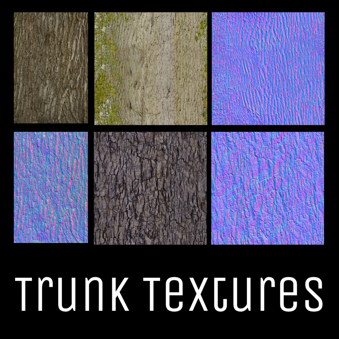 Trees realistic low-poly uv 3D model - TurboSquid 1587952