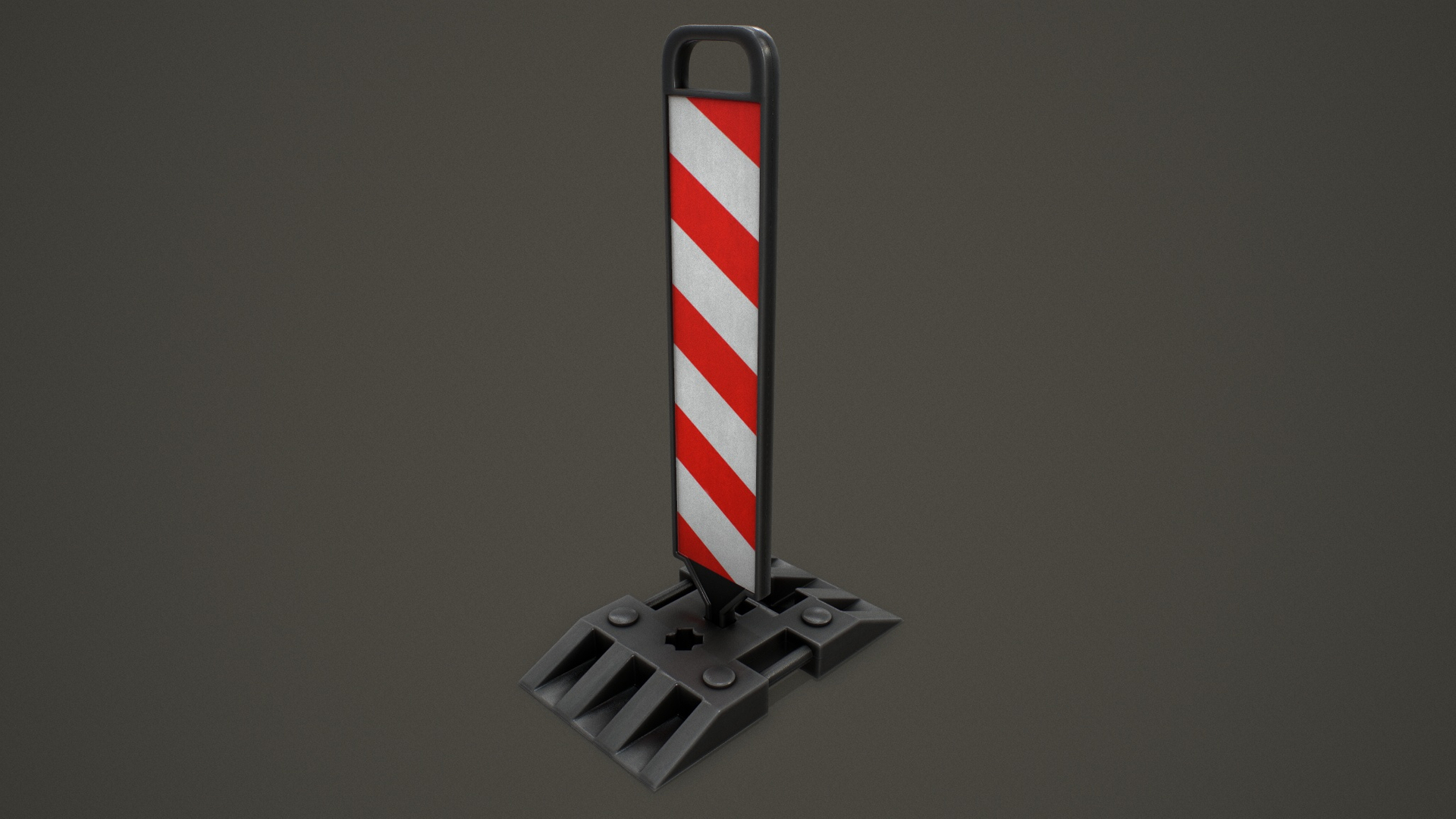3D warning traffic post model - TurboSquid 1649255
