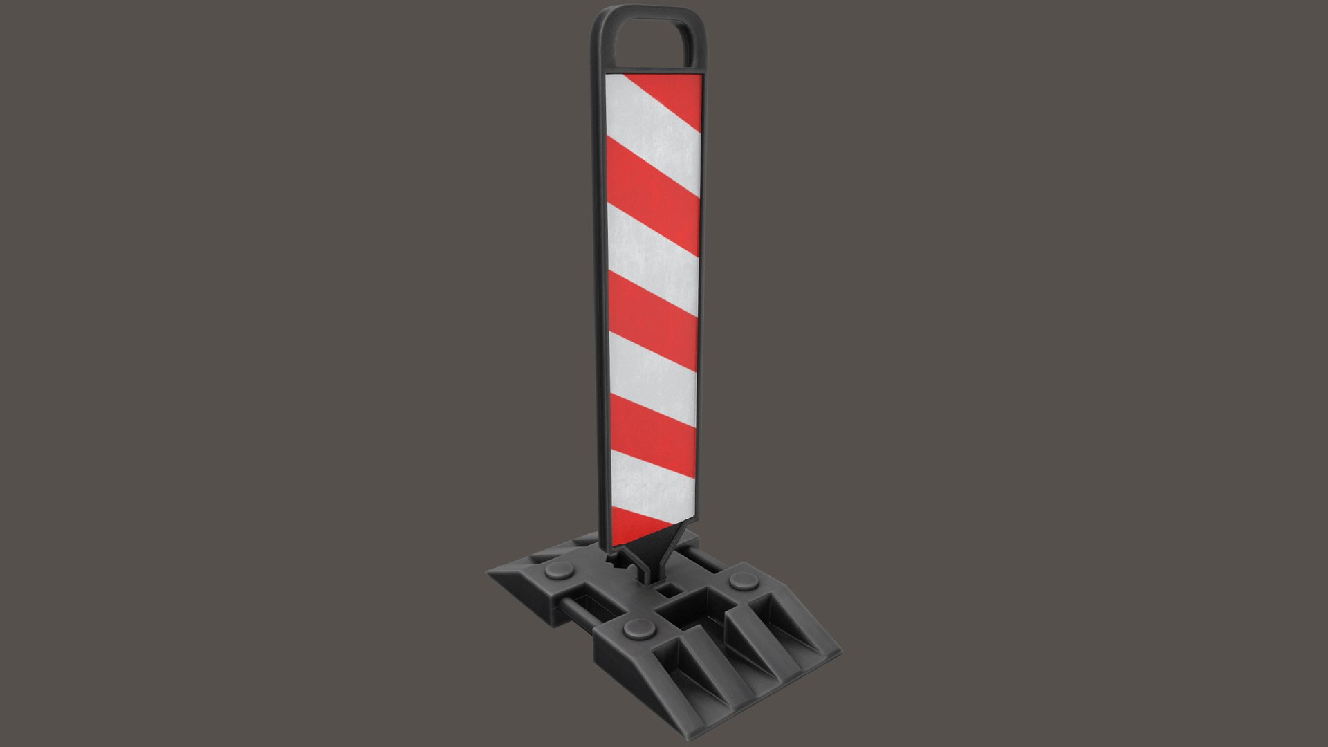 3D warning traffic post model - TurboSquid 1649255
