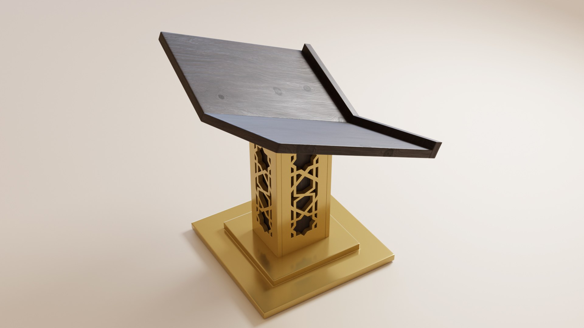 3D Model Arabesque Book Reading Stand - TurboSquid 2030316