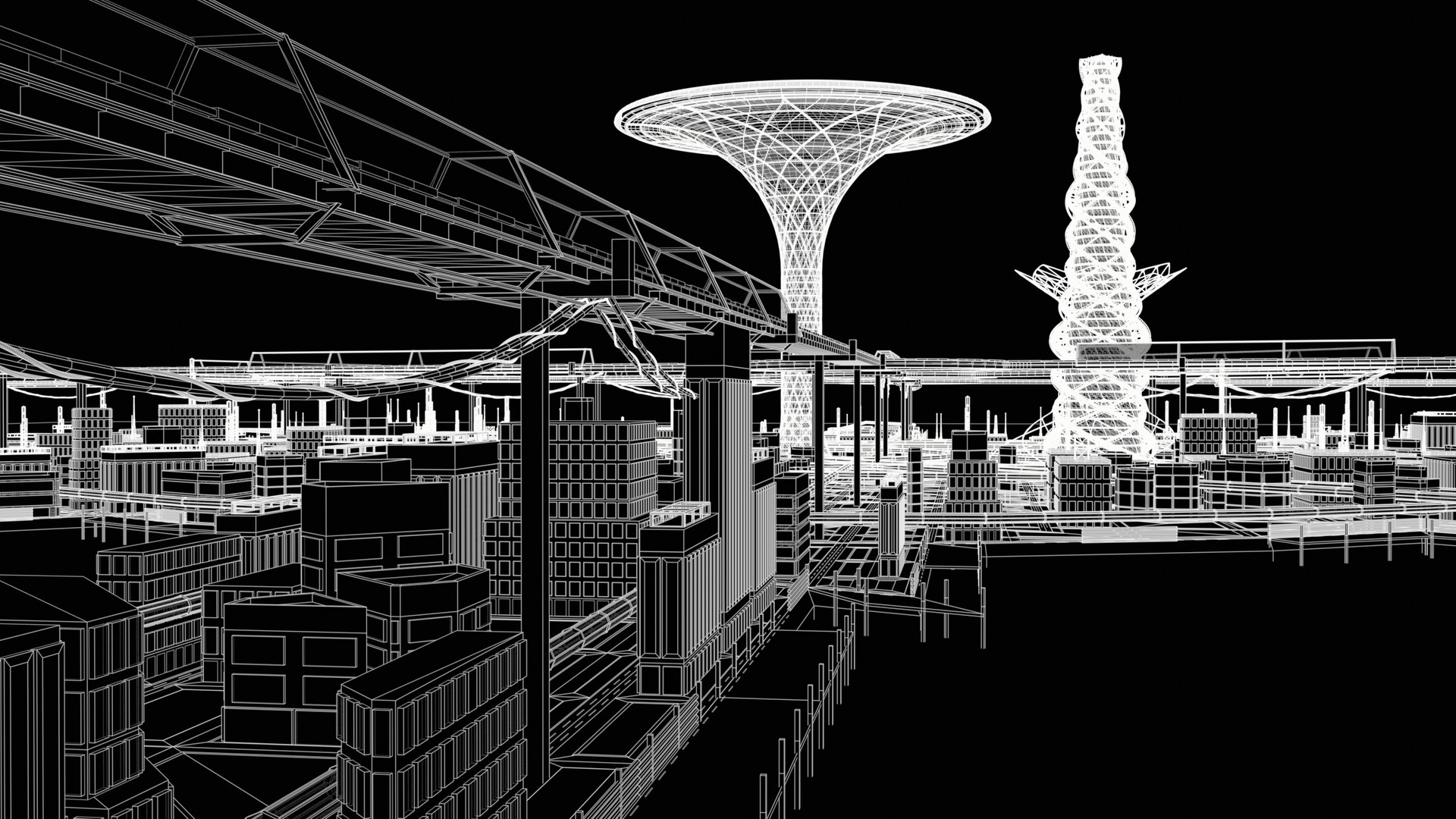 3D Future City 4001 Model - TurboSquid 2025059