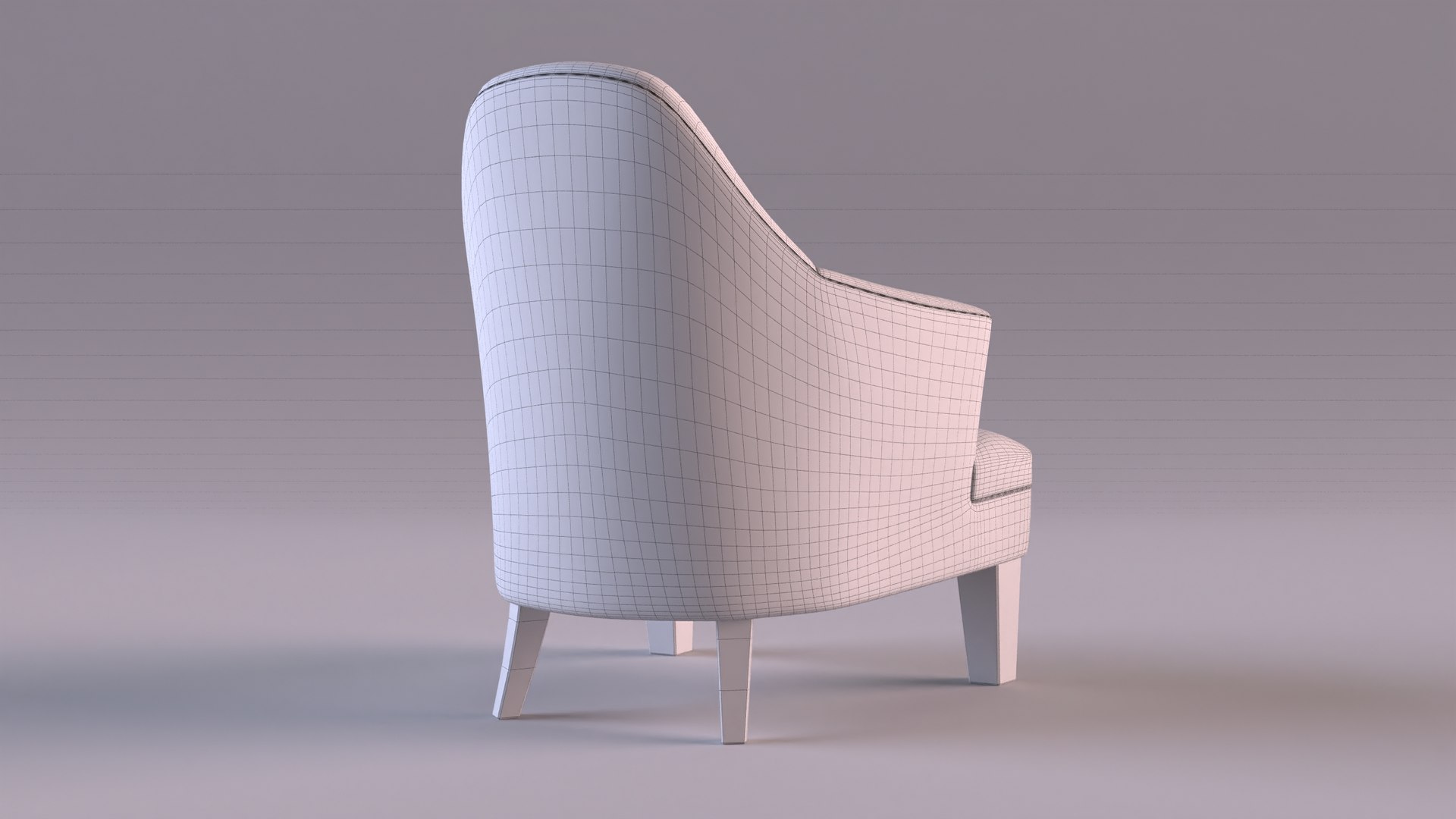 3D Lounge Wing Designer Seat - TurboSquid 2238164