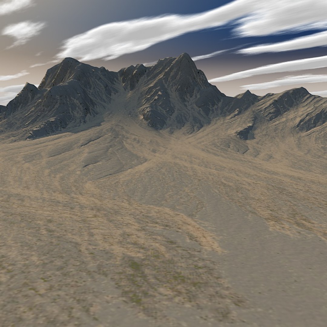 3d mountain maps terrain model