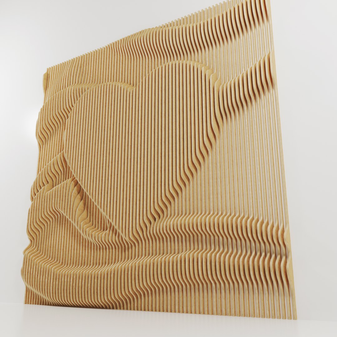Wooden parametric panel model - TurboSquid 1402259