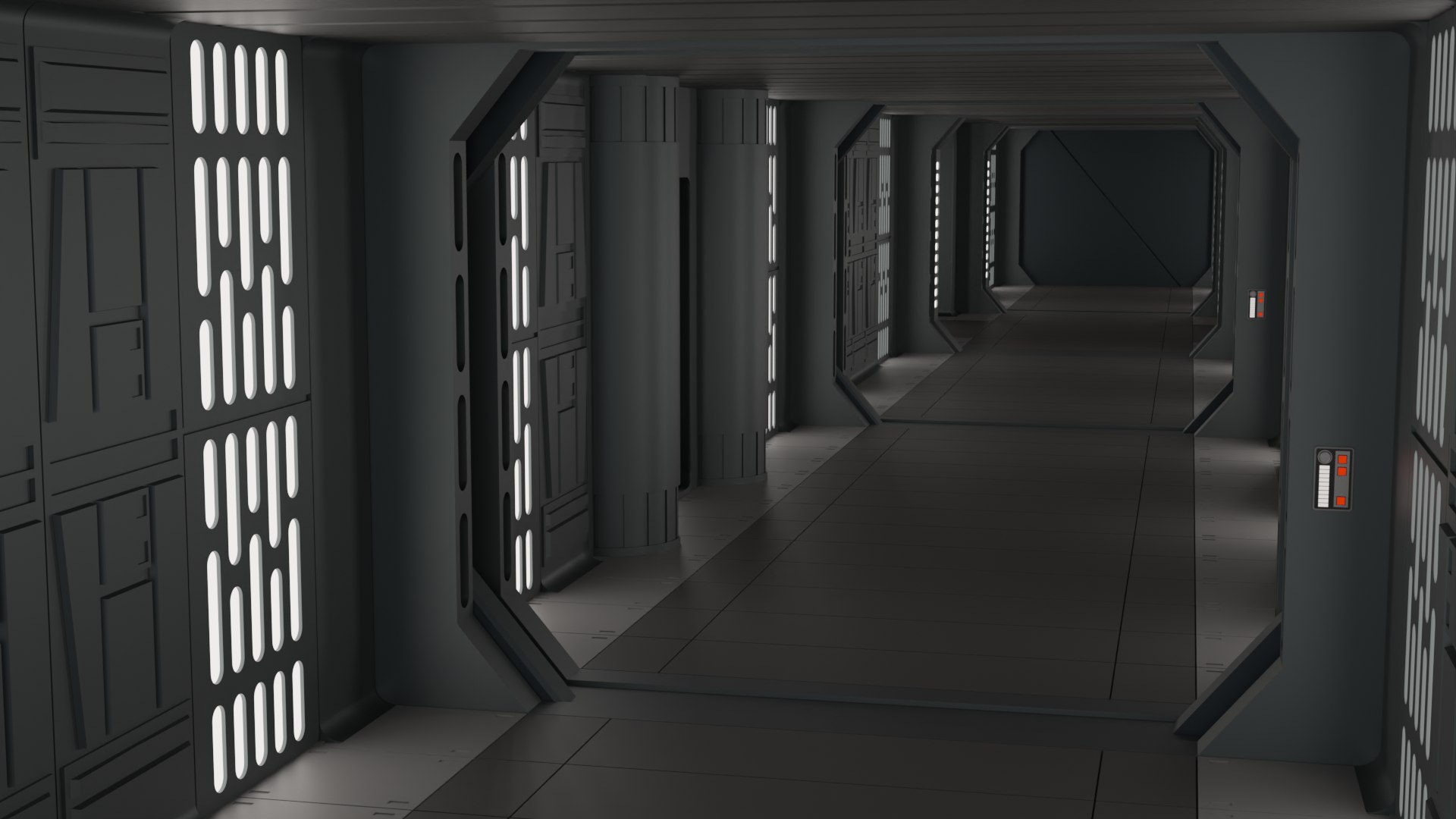 Imperial Corridor A Pack Model - TurboSquid 2343480