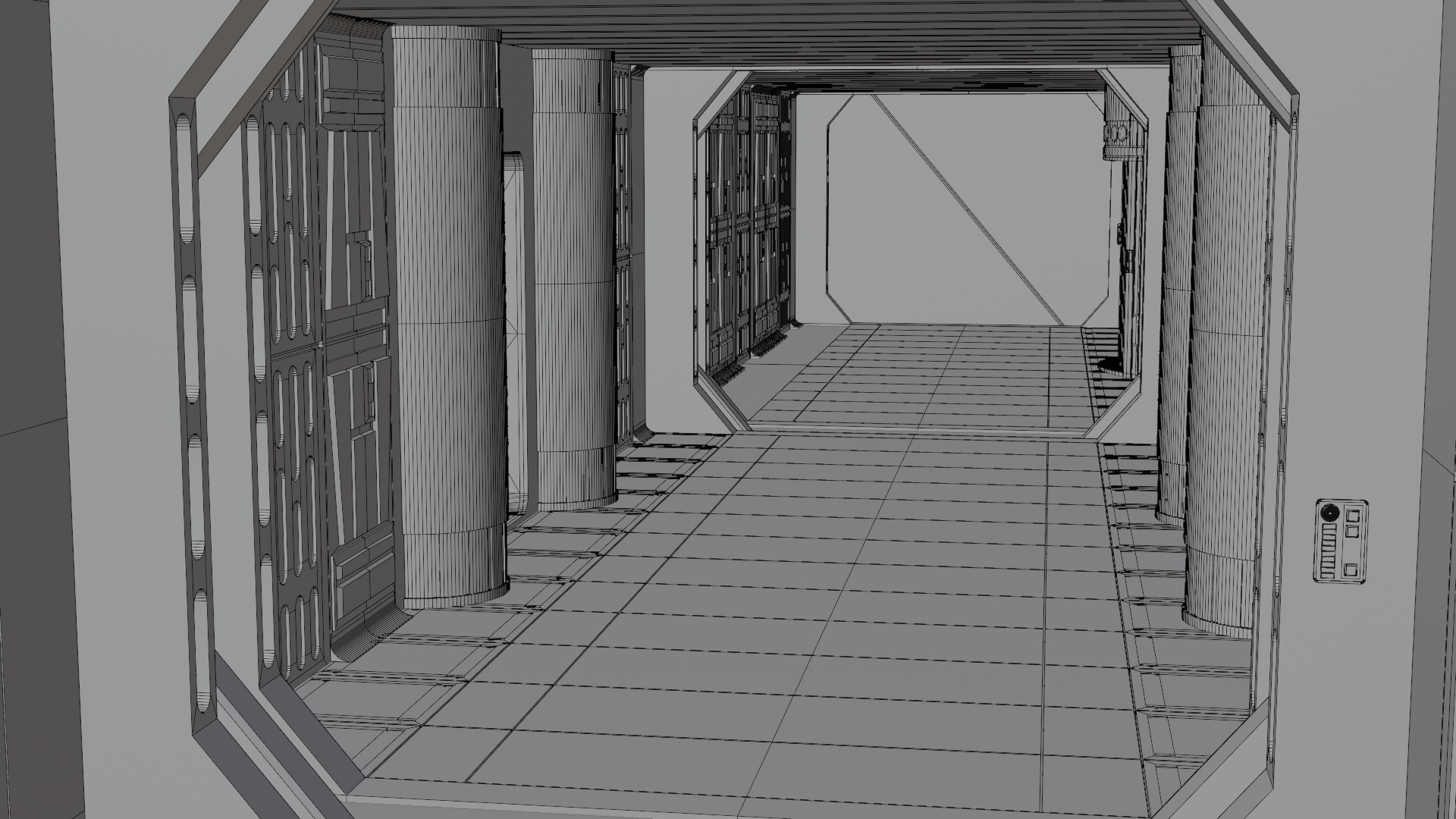 Imperial Corridor A Pack Model - TurboSquid 2343480