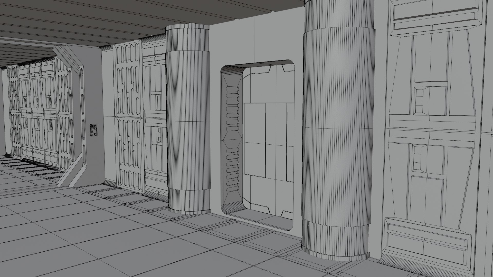 Imperial Corridor A Pack Model - TurboSquid 2343480