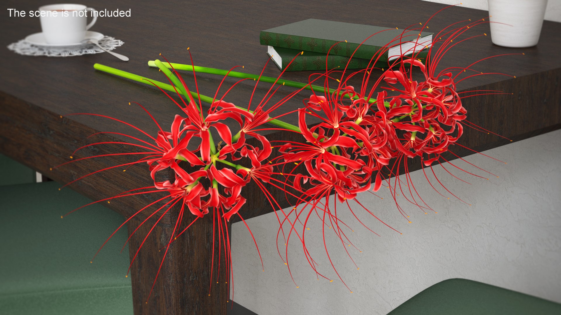 3D Spider Lily Flowers Bouquet Model - TurboSquid 2044796