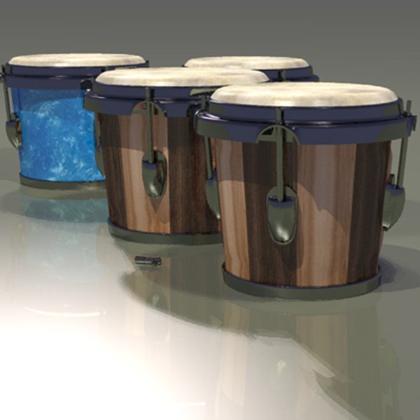 3d bongos jazz percussion