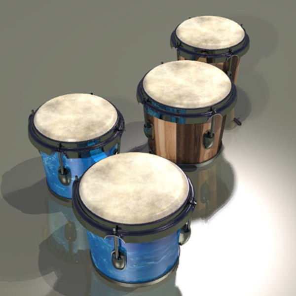 3d bongos jazz percussion