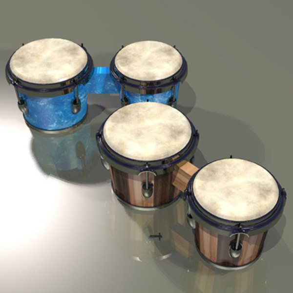 3d bongos jazz percussion