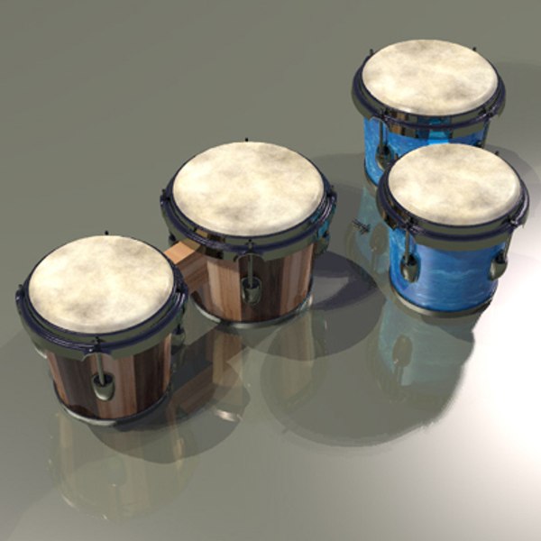 3d bongos jazz percussion